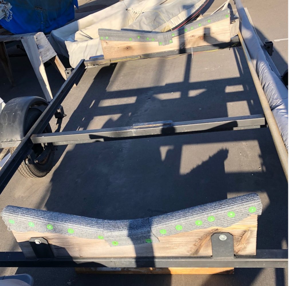 Projects - Snipe Trailer Bunks - Gresham Marine